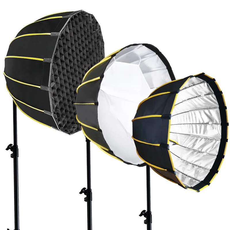24Inch/60cm Parabolic Softbox Deep Soft Box With Grid for Photography ...