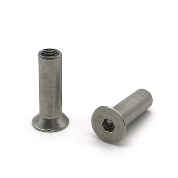 M3 M4 M5 M6 M8 Stainless Steel Countersink Flat Head Sleeve Barrel Nut - Buy Sleeve Barrel Nut ...