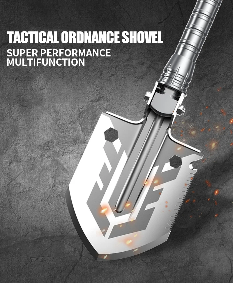 Multifunctional Outdoor Folding Shovel Multi Tool Survival Folding ...