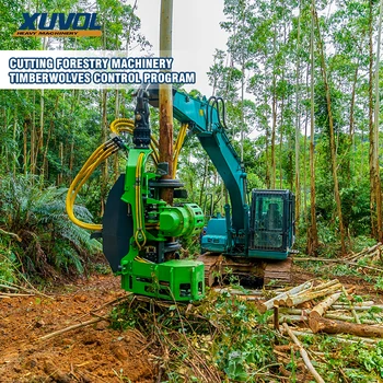 Forestry Log Loader Crane Grab Felling Machine Diesel Outdoor Logging ...