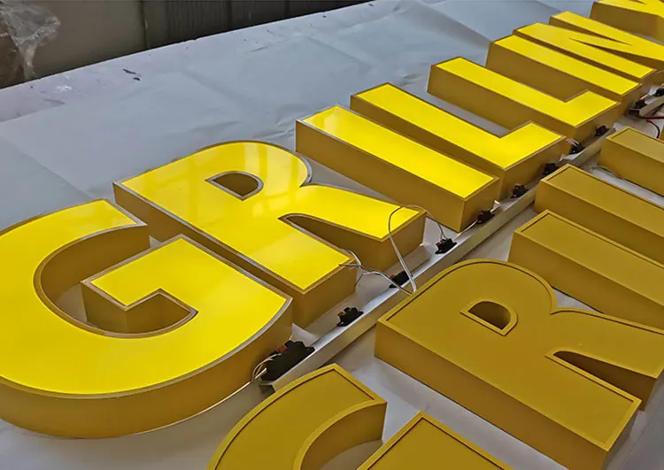 Indoor Shop Signboard Design Acrylic 3d Led Letter For Sign Board Large ...