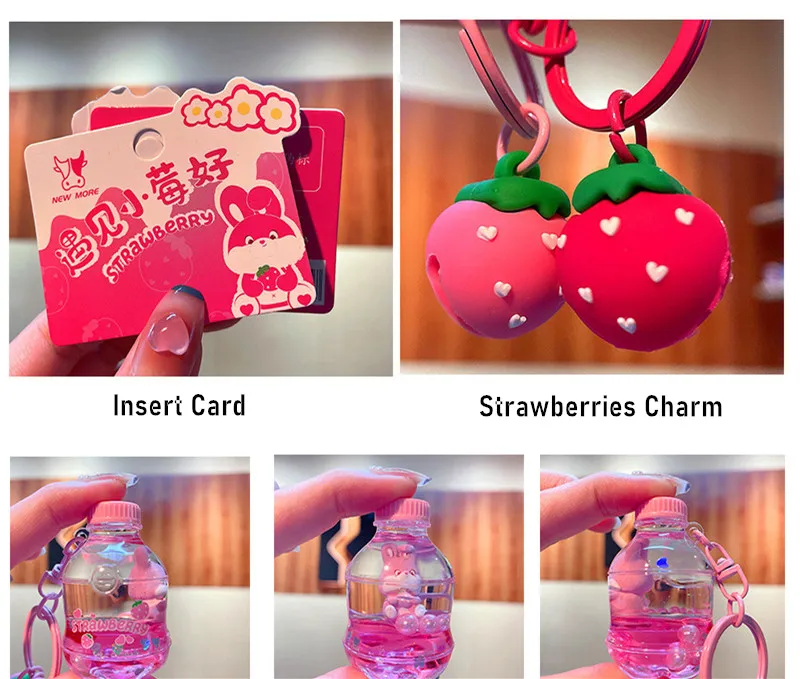 BSBH Boba Tea Keychain - Liquid Quicksand Keychains