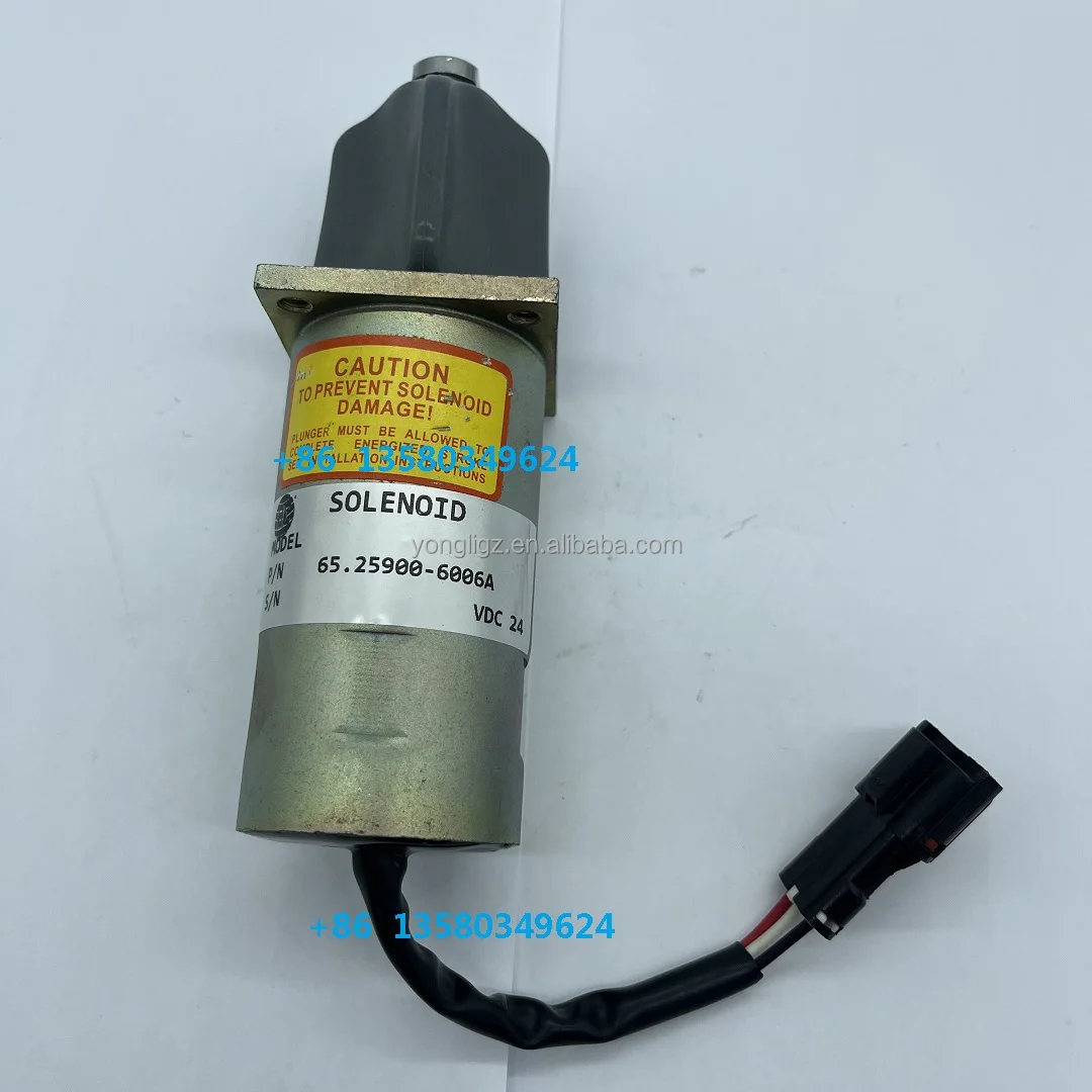 Solenoide de apagado de parada de bomba de combustible 65,25900-6006A ...