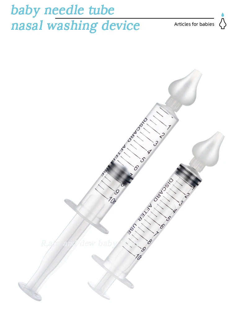 Professional Syringe Baby Nasal Irrigator Portable Infant Nose Cleaner ...