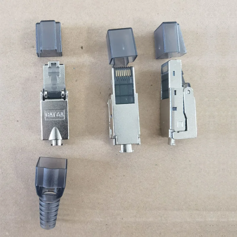 Enyoo Cat6a FTP Toolless RJ45 Plug Connector - Durable & Efficient
