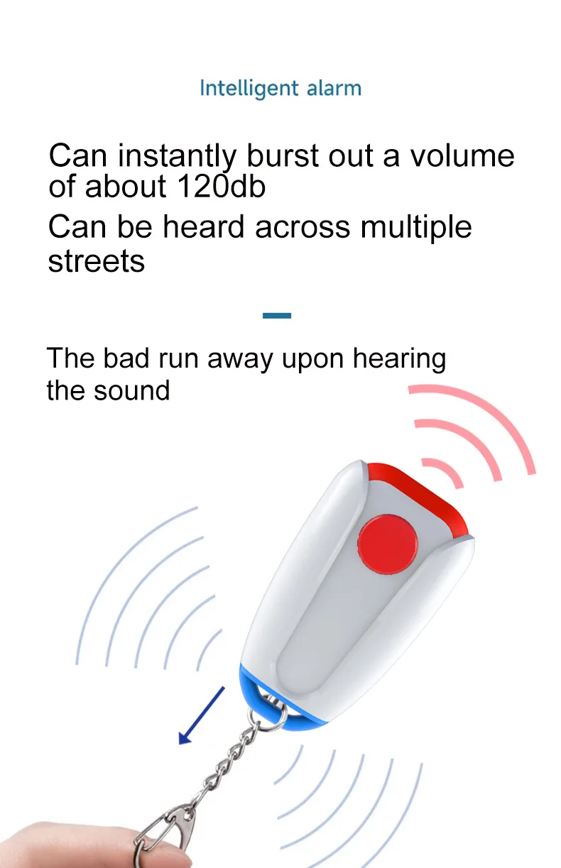 GPS Tracker Personal Alarm Safety Device Panic SOS Button Emergency ...