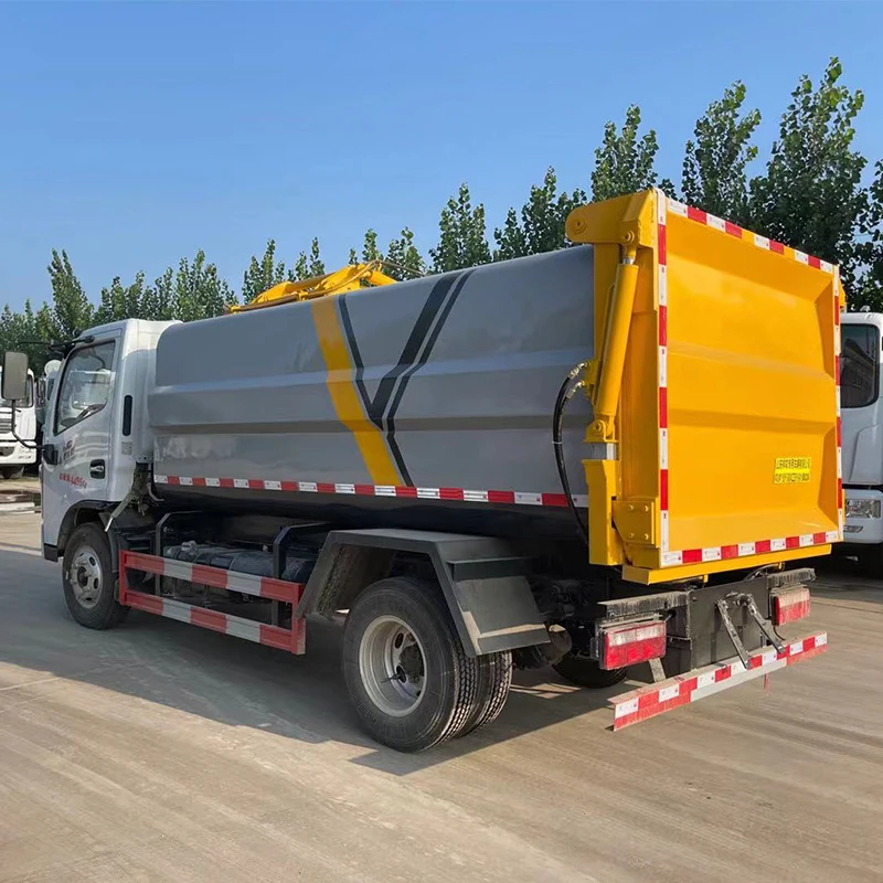 Self Loading And Unloading Hanging Bucket Garbage Truck Multifunctional ...
