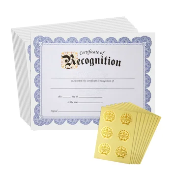 Yutai Custom Paper Bronzing Certificate,Security Parchment Paper,Kraft ...