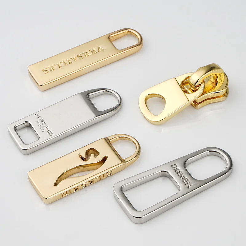 Custom Logo Metal Zip Pullers for Handbags - Fashionable & Durable