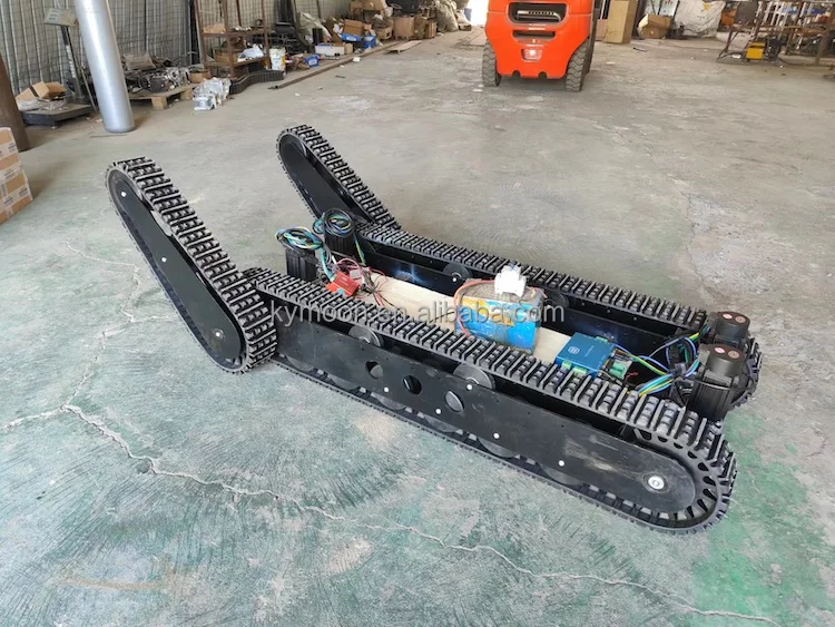 Robot Rubber Tracked Small Machine Max Load 300kgs Tracked Robot ...