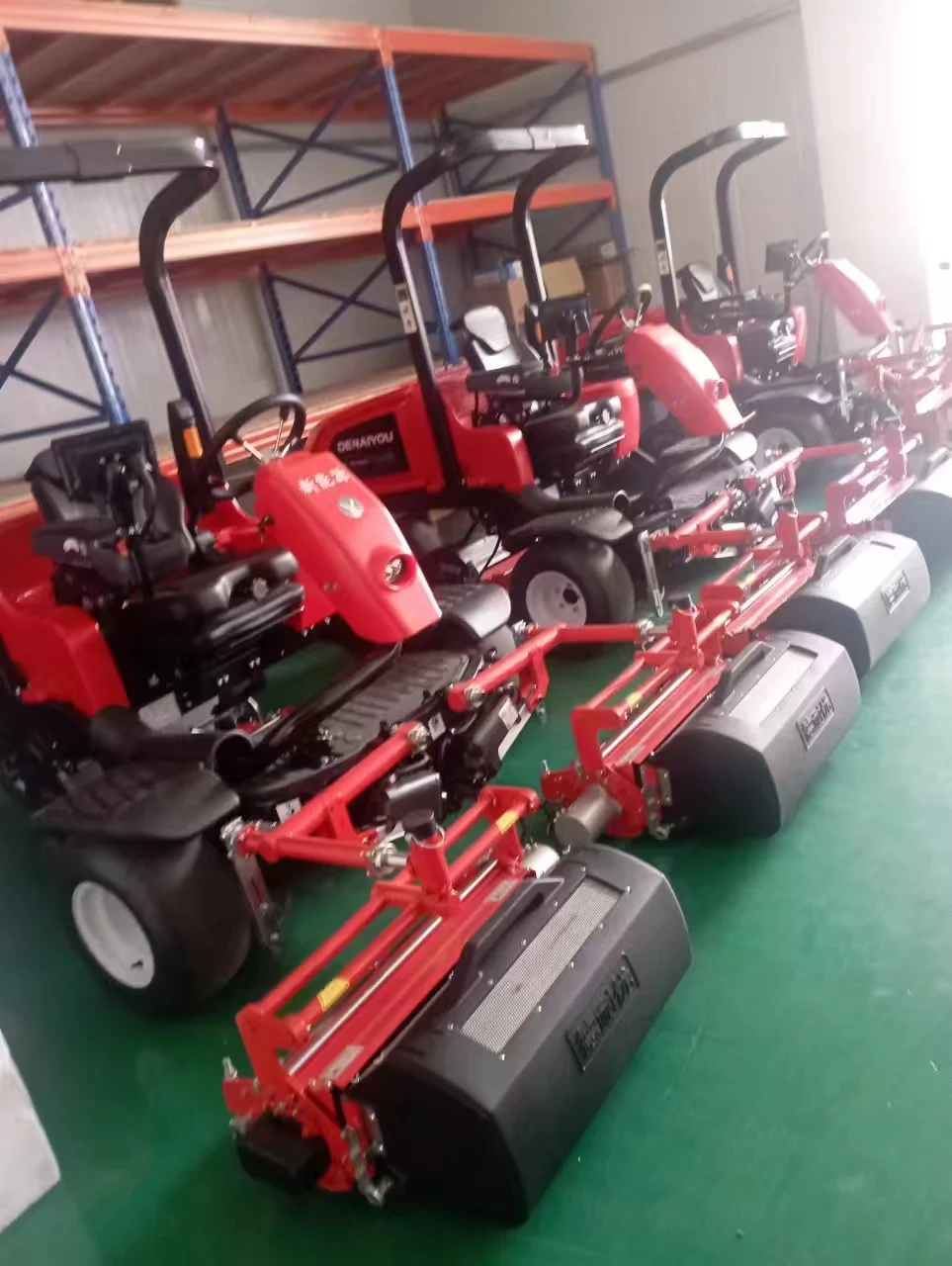 Triple-blade Electric Riding Lawn Mower For Golf Course - Buy ...