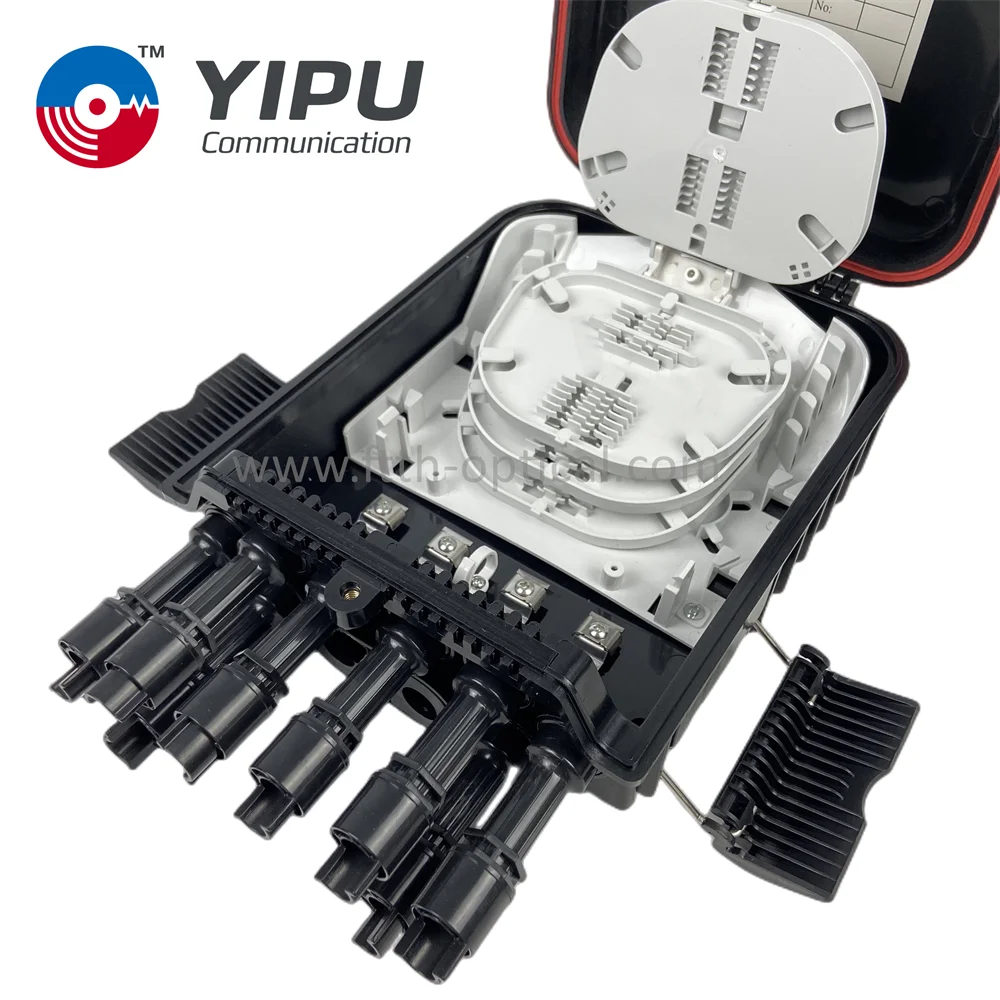 Pre-connectorized Fibra optica cajas Outdoor FTTH 8 cores splitters ...