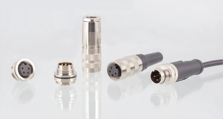 M16 Connector J09 Sensor Waterproof Circular Signal Connector 8pin 6pin ...