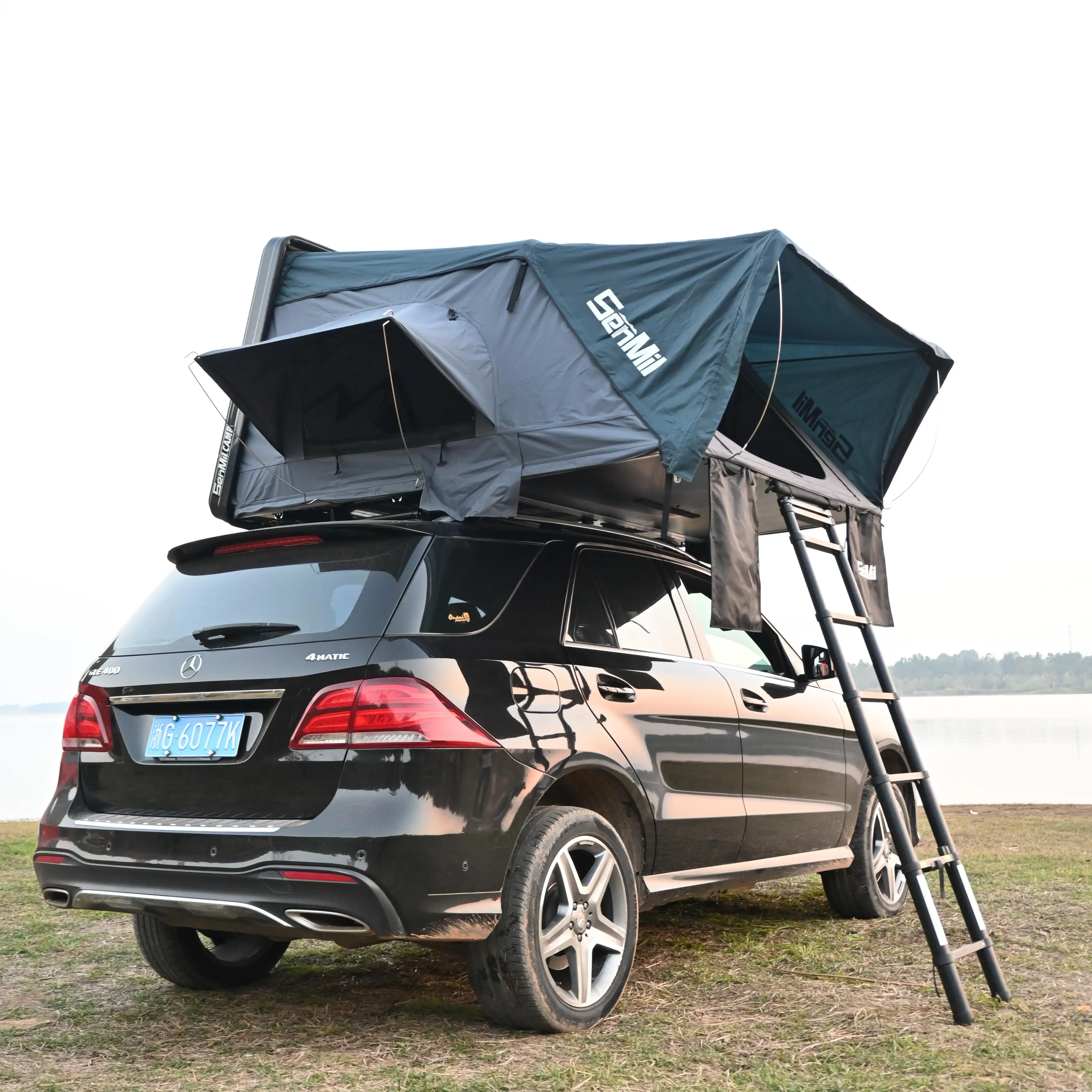 Glamping Roof Top Awning Tent Offroad Car Roof Tent 3-4 Person Abs Hard ...