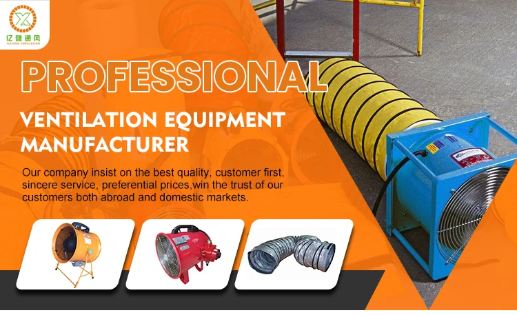 110v Axial Flow Fan Cylindrical Explosion Proof Portable Blower ...