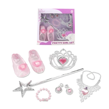 Princess Role Play Toy Set Dress Up Girl Toy Set Party Jewelry Dress ...