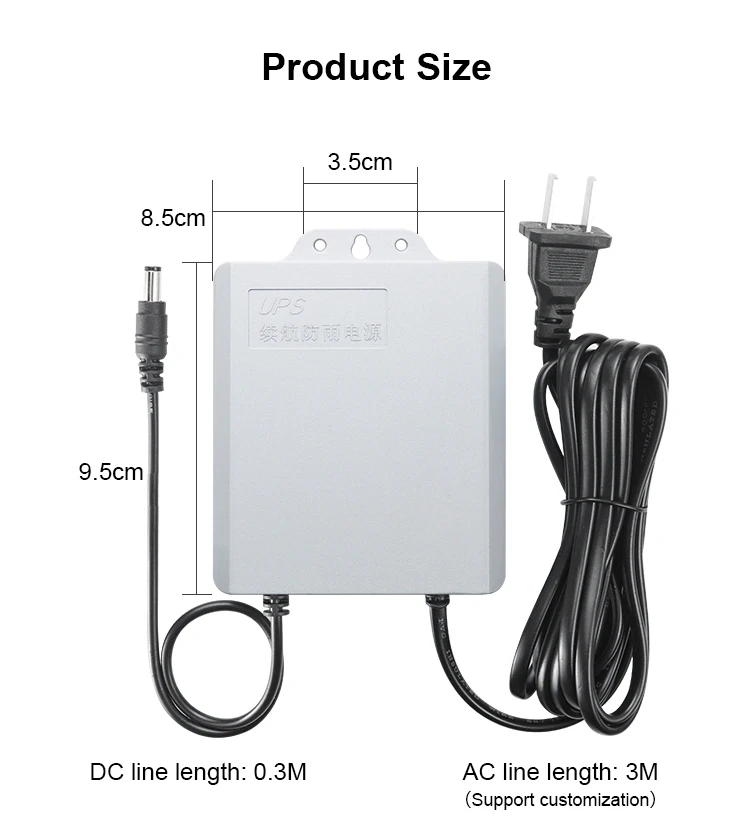 Mini DC UPS - Reliable Power for Wifi Router & CCTV Camera
