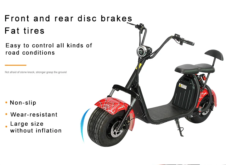 Wide Tire All Terrain Electric Scooter - Long Endurance