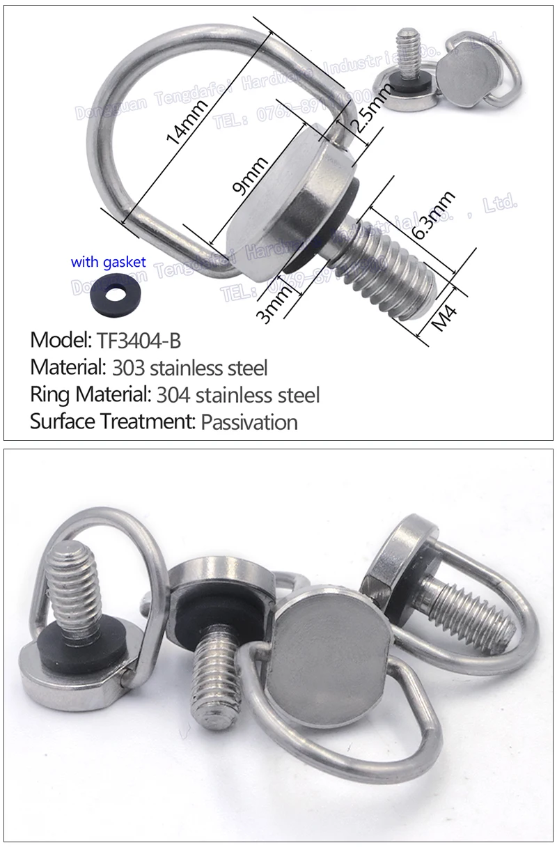 Hand Screwing Quick Release C Ring Stainless Steel M4 Screws for DJ1 ...