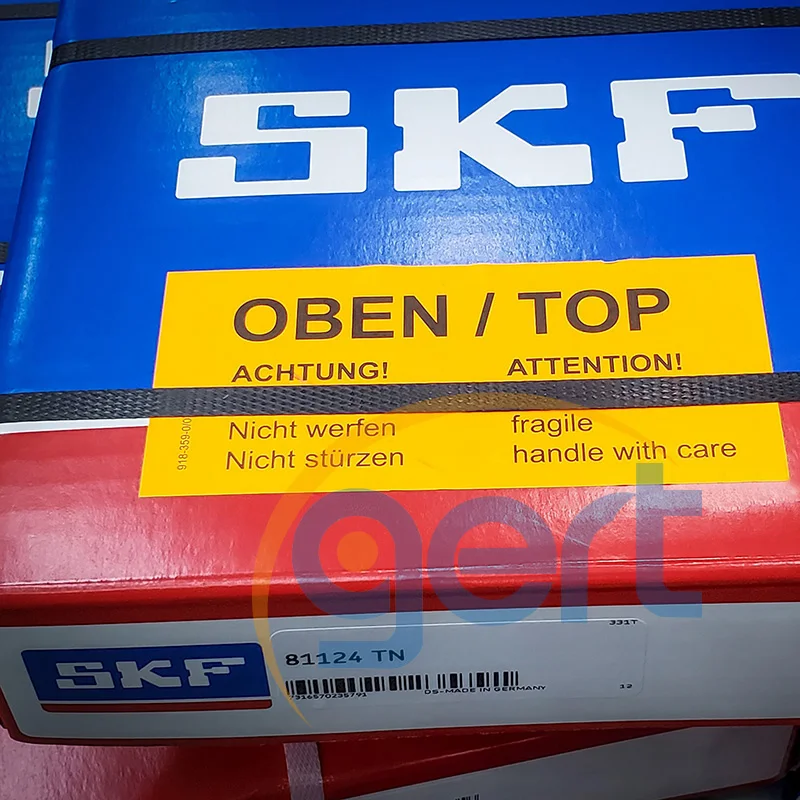 Skf 81124tn 원통형 롤러 스러스트 베어링 81124 Tn 유리 섬유 강화 Pa66 케이지 오리지널 Skf 롤러 베어링 ...