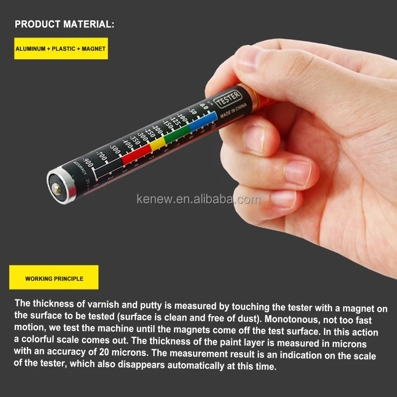 Portable Car Paint Coating Tester Meter Coat Crash Check Test Car Paint ...