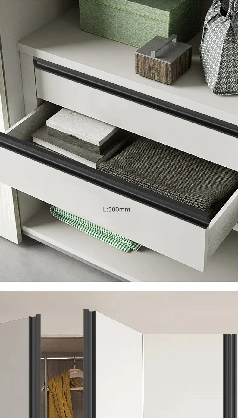 Aluminum Alloy G Profile Kitchen Cabinet Handles - Modern L-Shaped ...