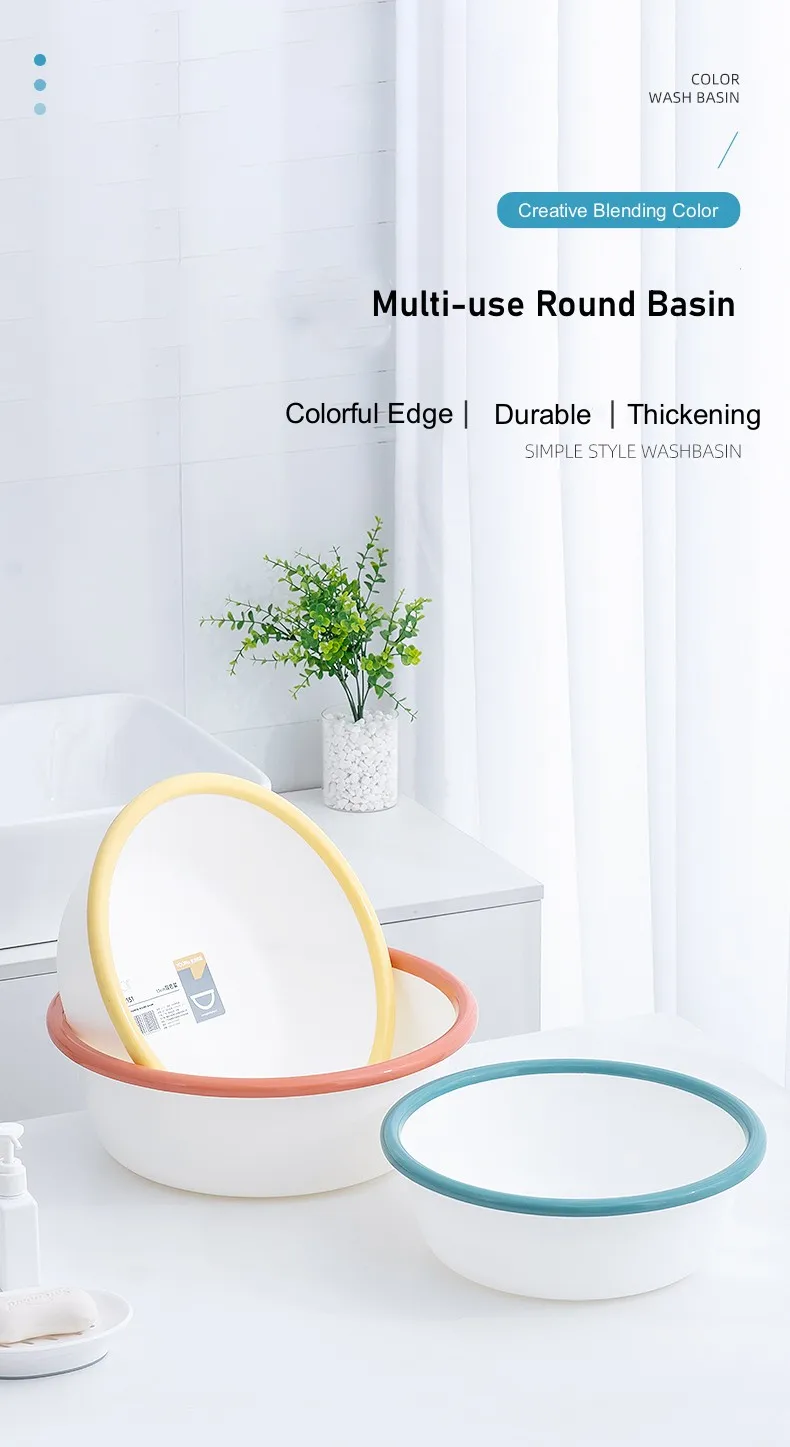 Durable Household Items Bathroom Products Plastic Basin Washbasins ...