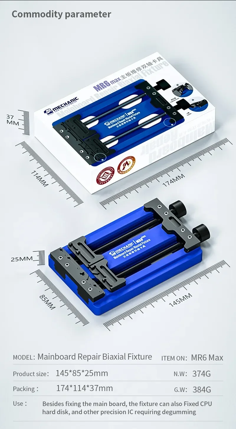 MECHANIC MR6 Max Universal PCB IC Chip Soldering Holder for Mobile ...