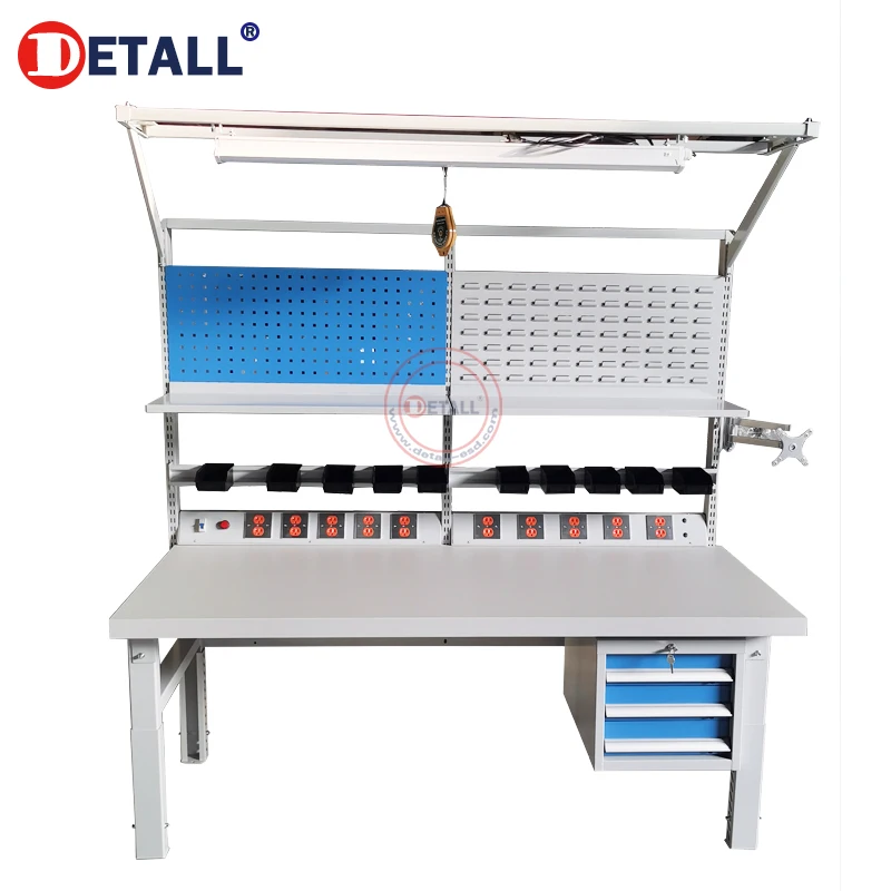 DETALL Heavy Duty Electronic Esd Workbench - High Safety
