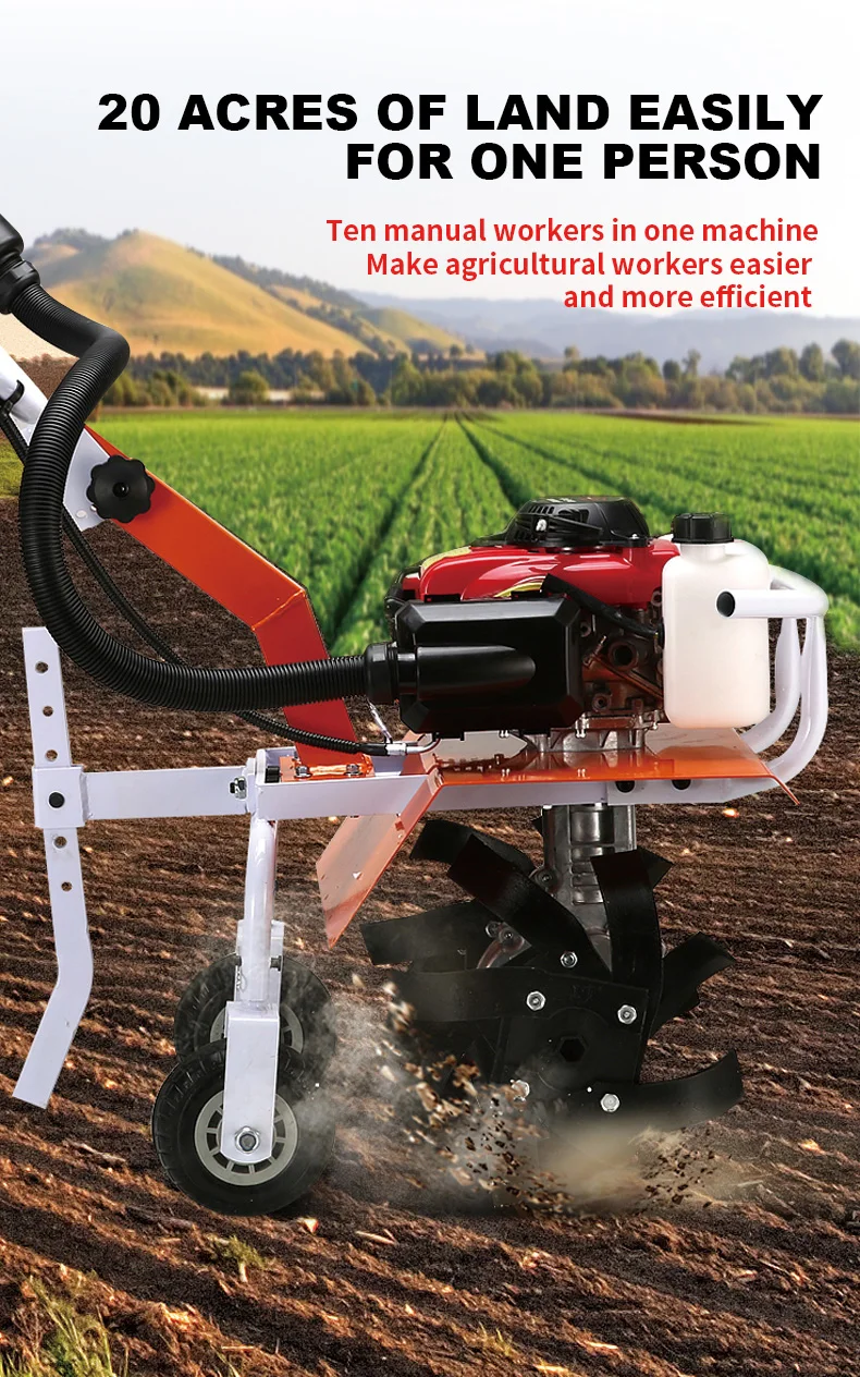 Four Stroke Soil Earth Rotary Tiller - Mini Cultivator