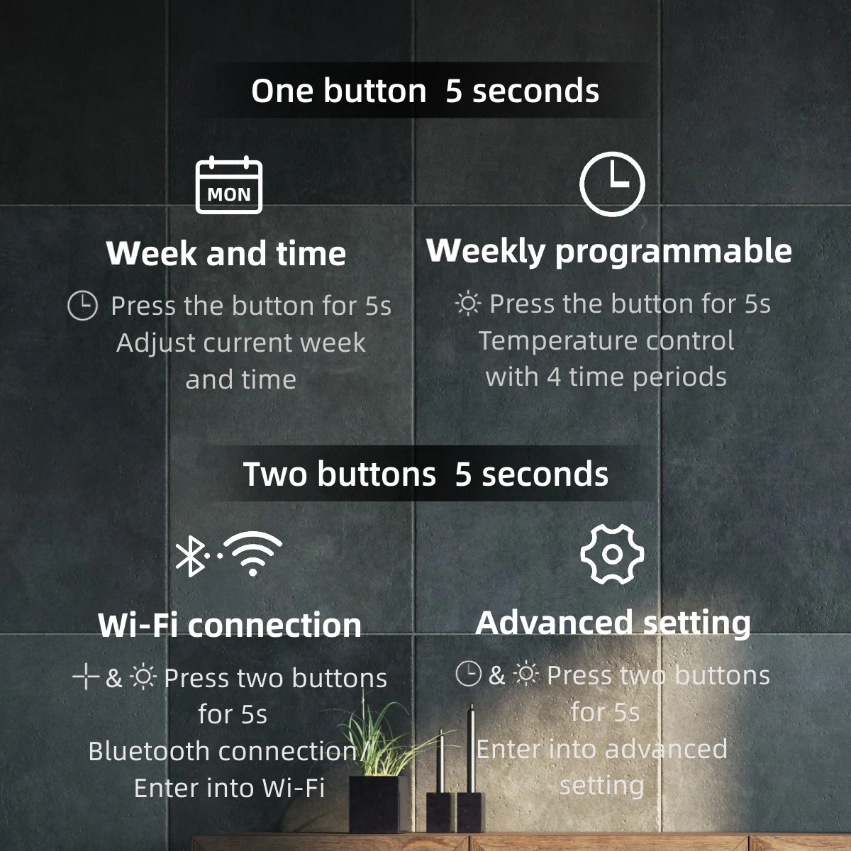 Modbus Programmable Digital Touch Screen Thermostat Heating Electric ...