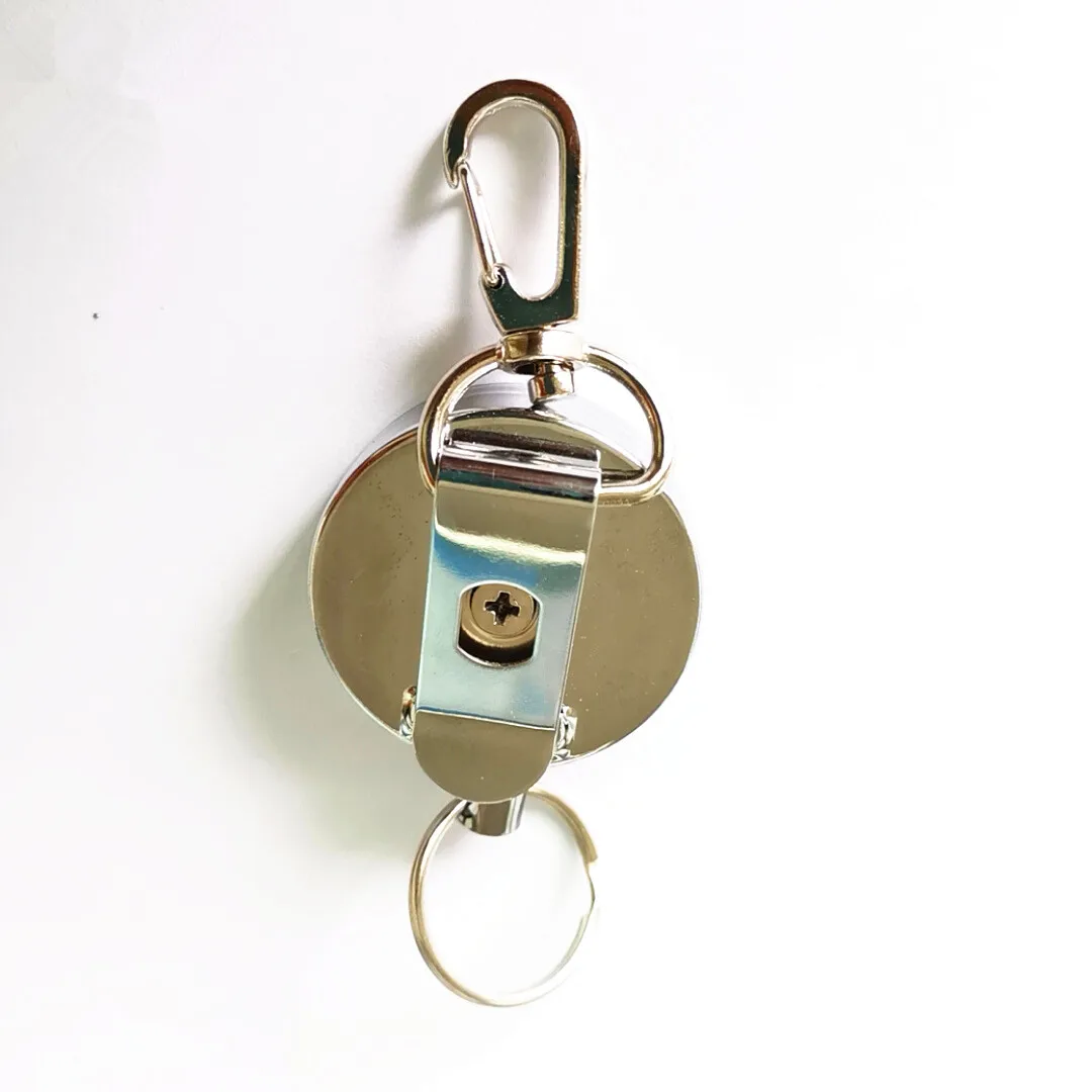 Resilience Steel Wire Rope Elastic Keychain Recoil Sporty Retractable ...