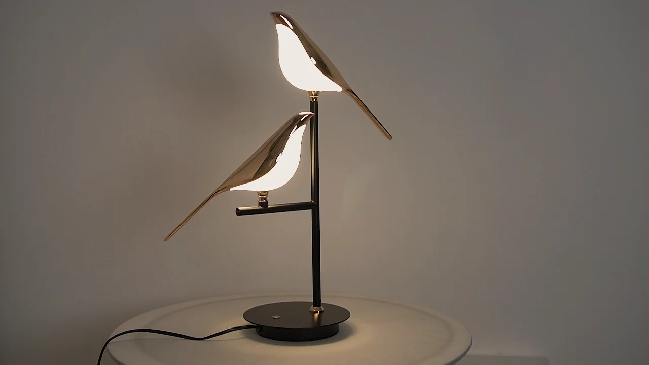 Nordic Bird Shape Design Table Lamps Study Reading Night Lights For ...