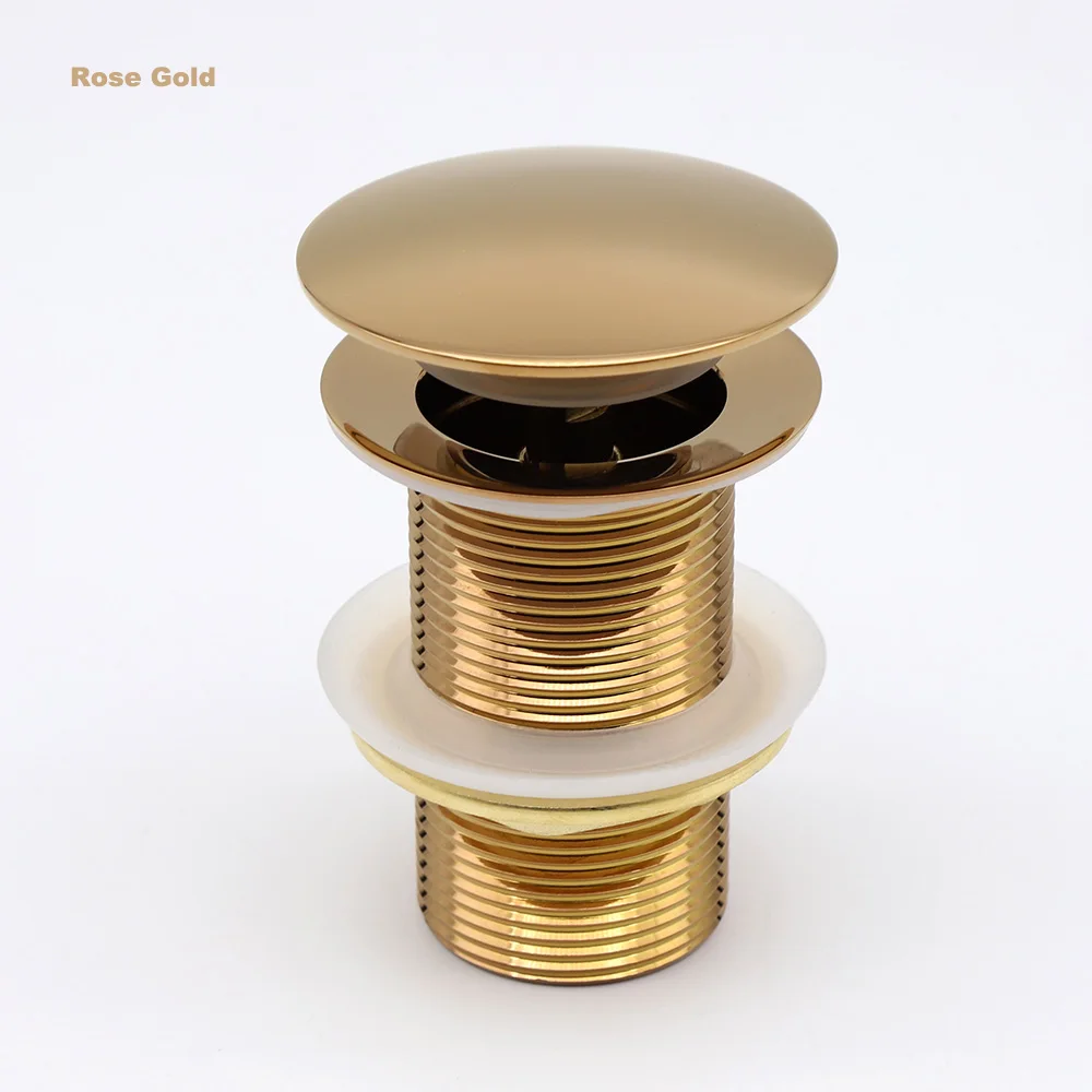 Hot Sale Brass Wash Basin Drain Fitting Various Color Basin Drains Pop ...