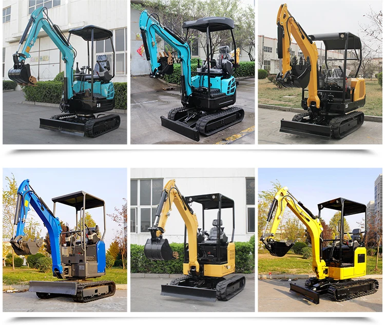 Mini Excavator 1 Ton EPA Farm Used New Crawler Digger Kubota Engine ...