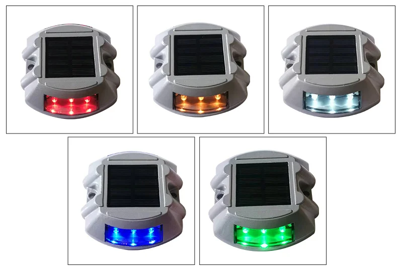 Smart Solar LED Underground Road Stud Flashing Light for Crosswalks ...