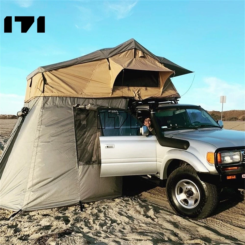 Waterproof Car Rooftop Tent With Extend Removable Annex For Overland ...