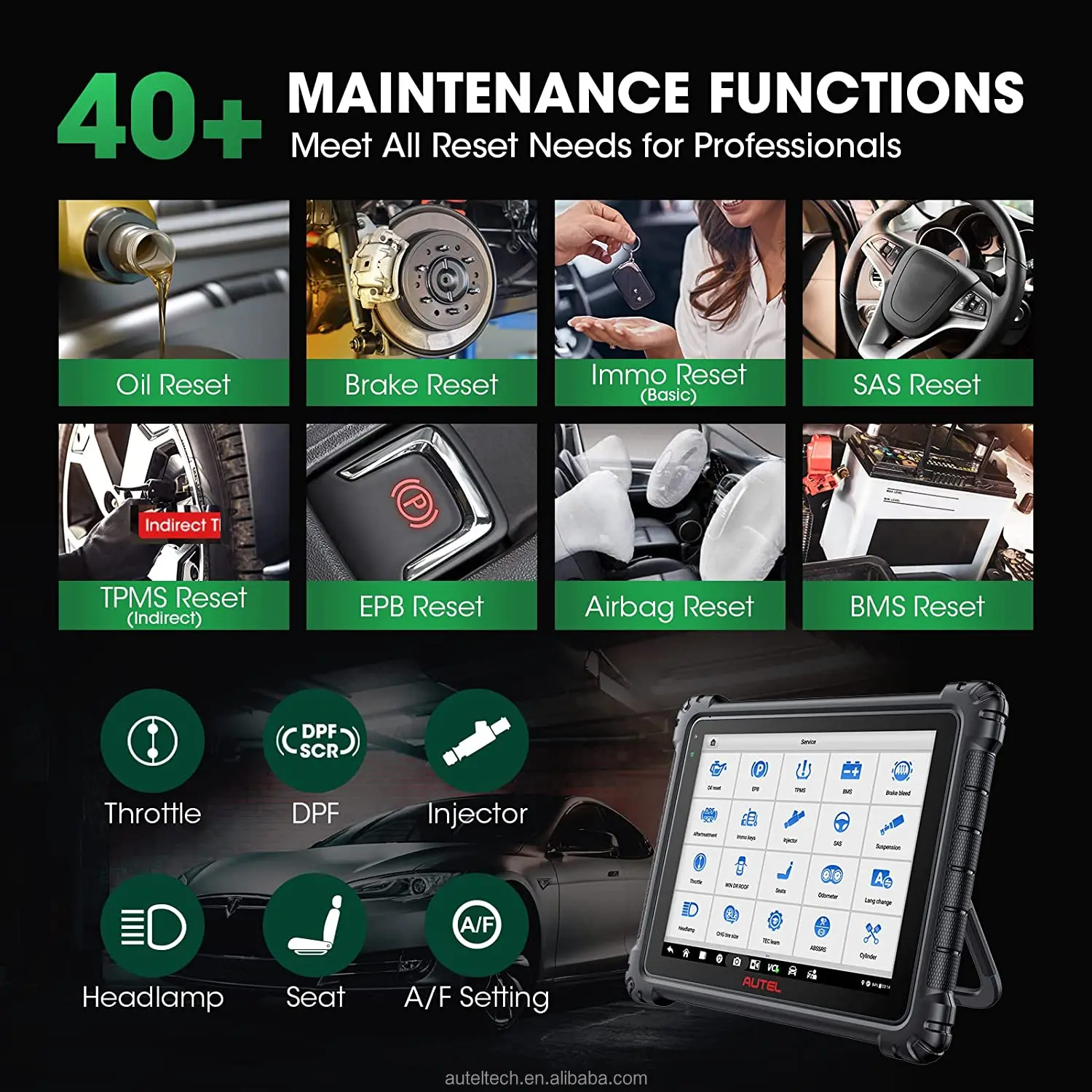 Autel Official Store Maxisys Ultra Ev 40 Service Obd2 Scanner ...