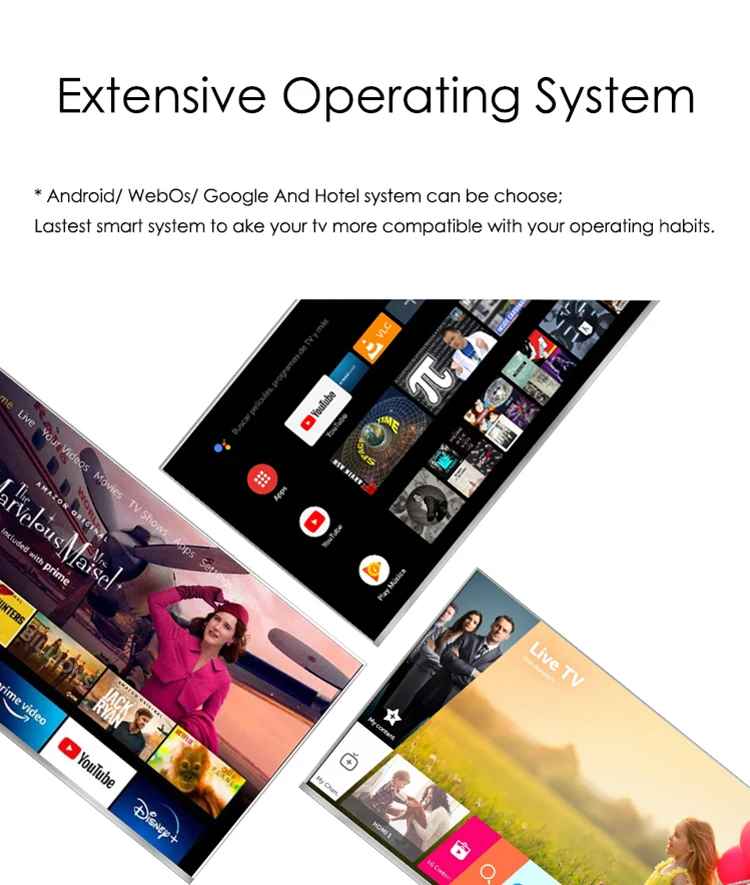 Explosion-proof Tv 43" Led Tv Television Tempered Glass Screen 43 53 ...