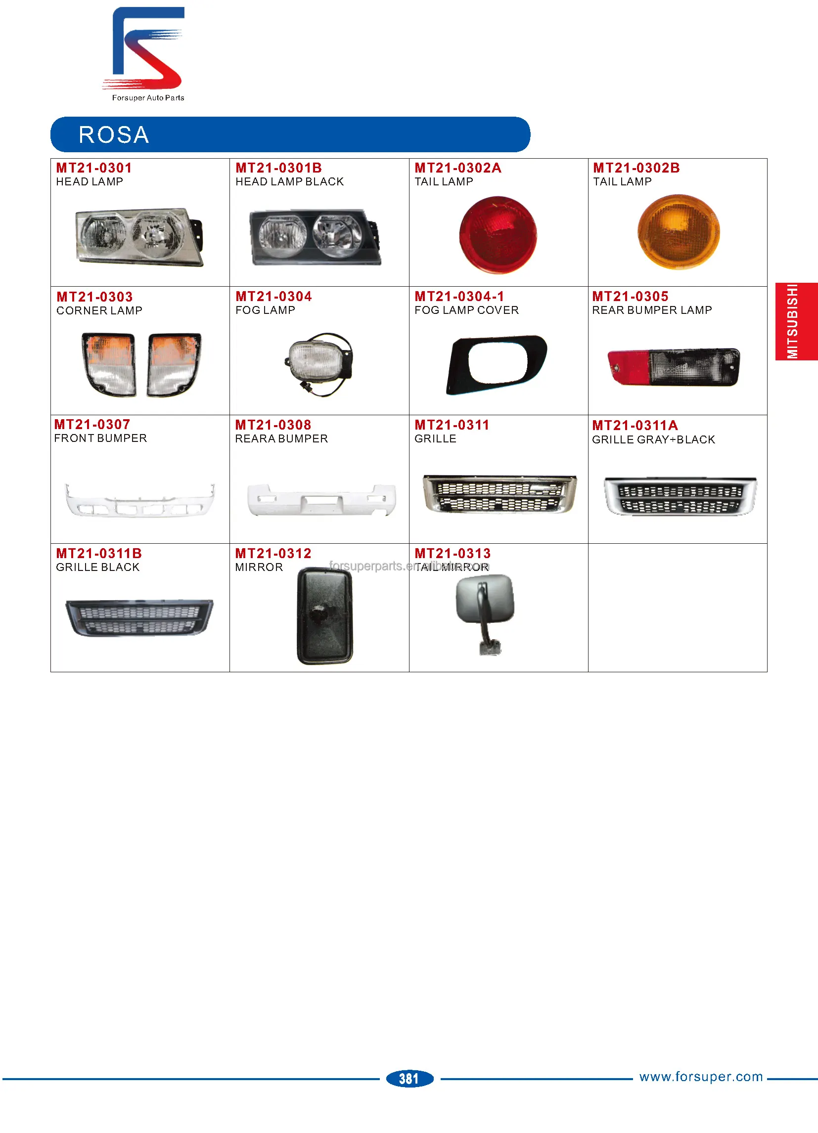 High-quality Front Bumper for MITSUBISHI ROSA Auto Parts