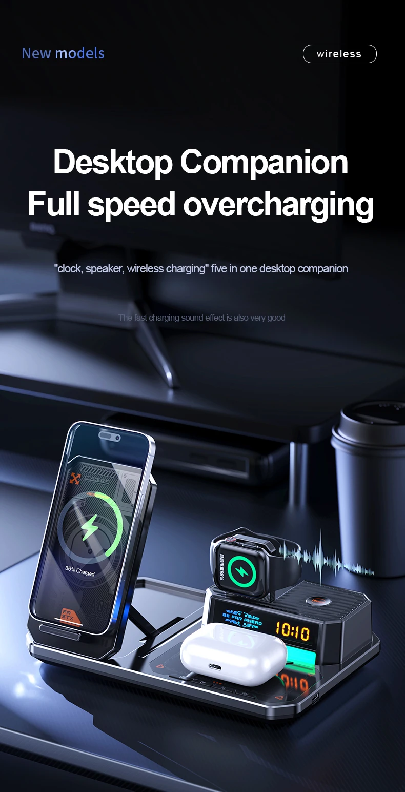 Wholesale Multifunction Chargers - 6 in 1 Wireless Charger