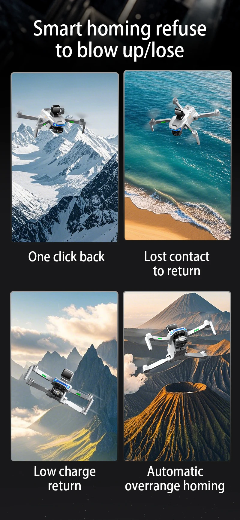 AE3 PRO MAX Professional Gps Optical Flow Positioning Smart Follow Me ...