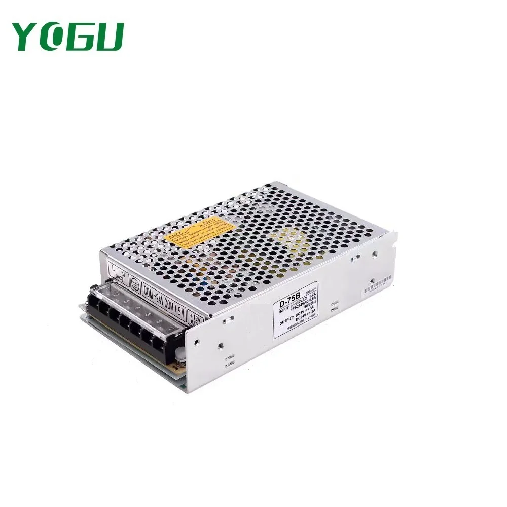 D-75B Dual-Output Power Transformer AC 110V/220V to DC 5V5A/24V2A 5A ...