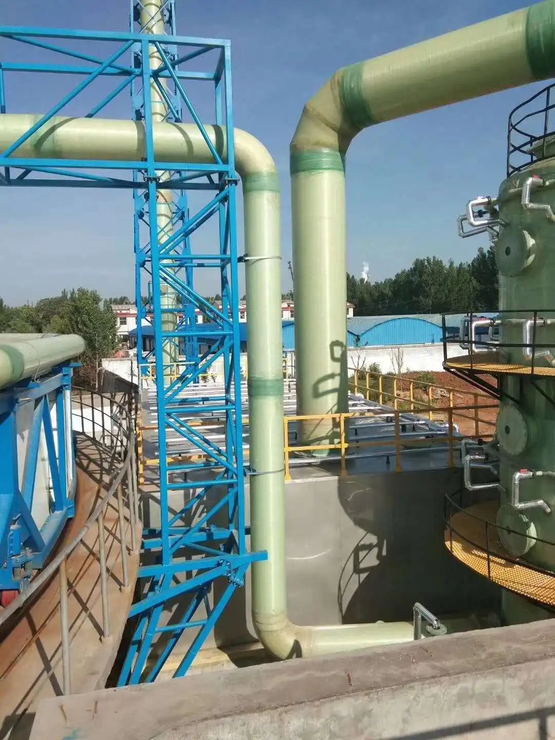 Epoxy Frp Glass Filament Winding Tube for Water Treatment Polyester ...