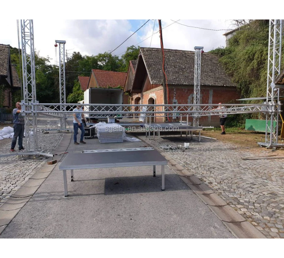Plywood Stage Platform Portable Aluminum Stage Performance Equipment ...
