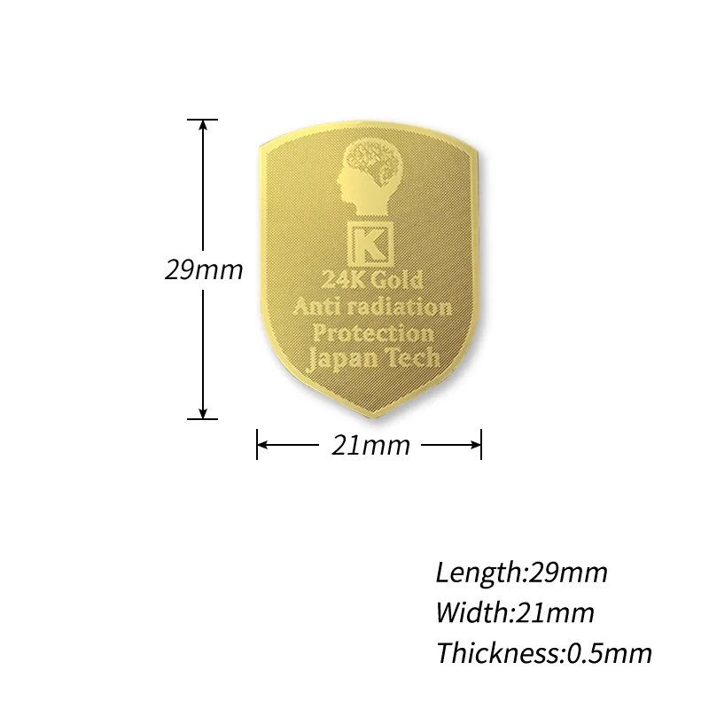 Camaz Emf Protection Sticker 24k Gold Radiation Shield Anti Radiation ...