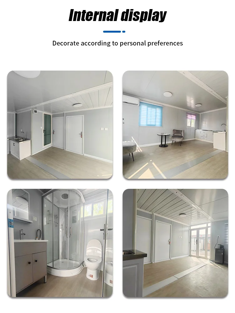 20ft 40ft Prefabricated Prefab Flat Pack Mobile Modular Container Frames Homes House - Buy House ...