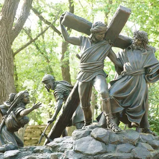 Outdoor Metal Life Size Catholic Religious Christ Bronze Sculpture 14 ...