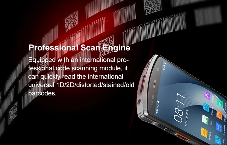 UROVO CT58S Android Handheld PDA - Rugged Barcode Scanner