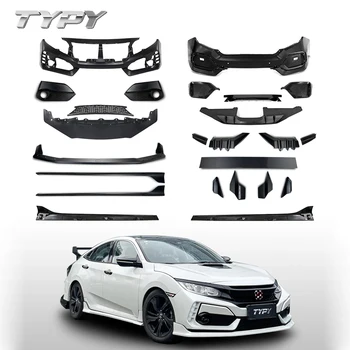 Car Body Kit Mugen Style For Honda Civic Fk7 Fk8 Hatchback Front Rear ...